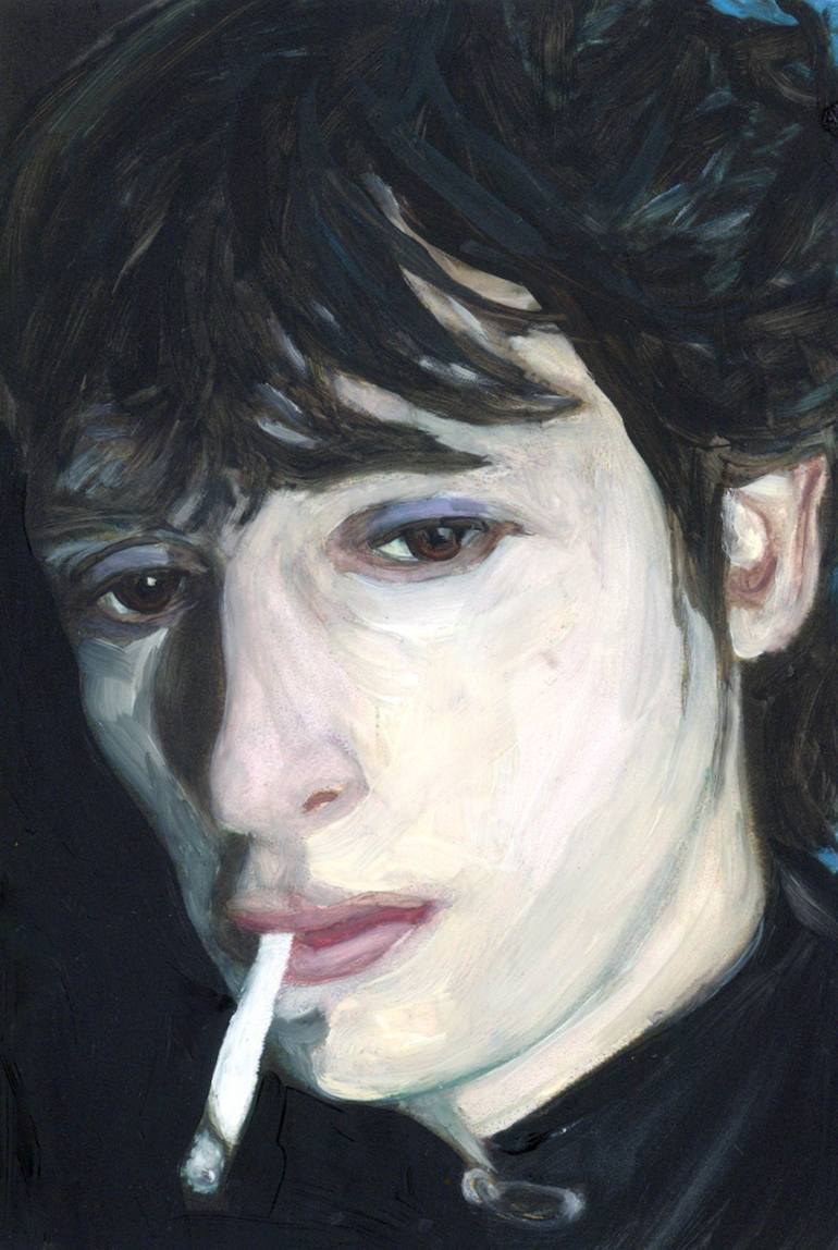 Johnny Thunders Painting by Christy Powers | Saatchi Art