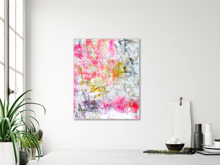 Pink Theme Painting by Fran Mcnamara | Saatchi Art
