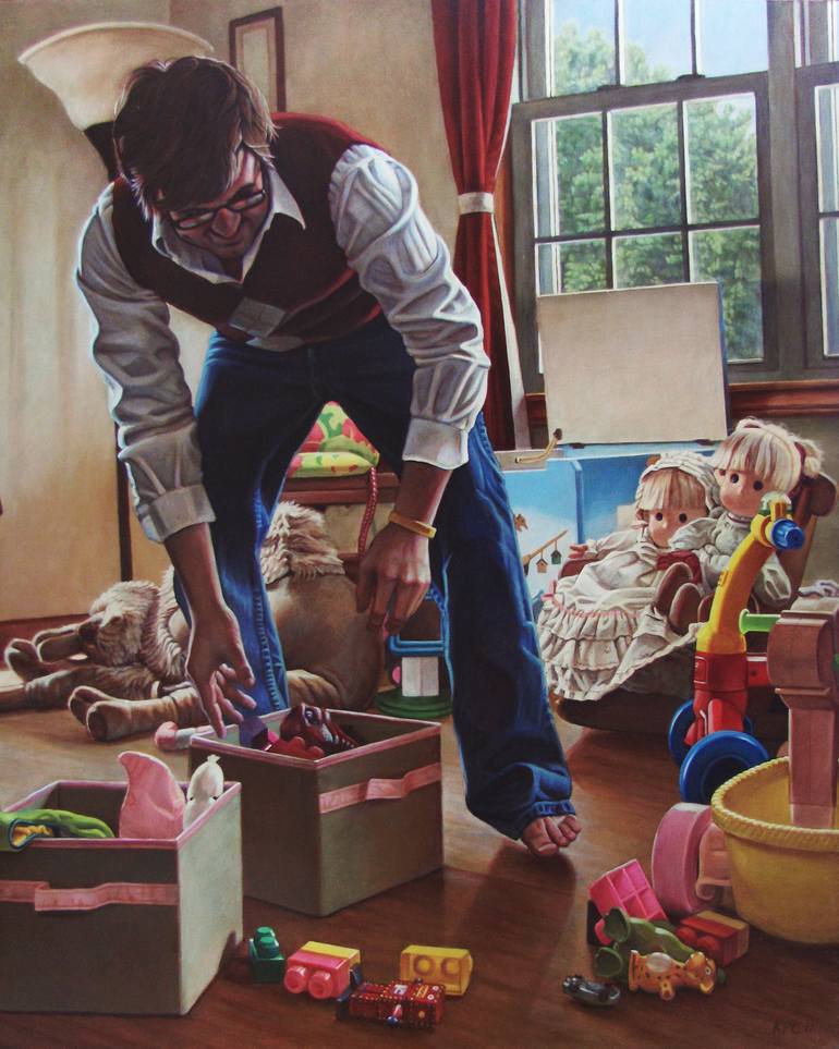 The Collector Painting by Kenneth Cobb | Saatchi Art