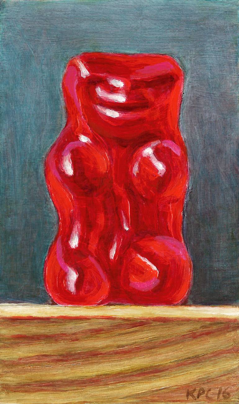 Red Gummy Painting by Kenneth Cobb | Saatchi Art