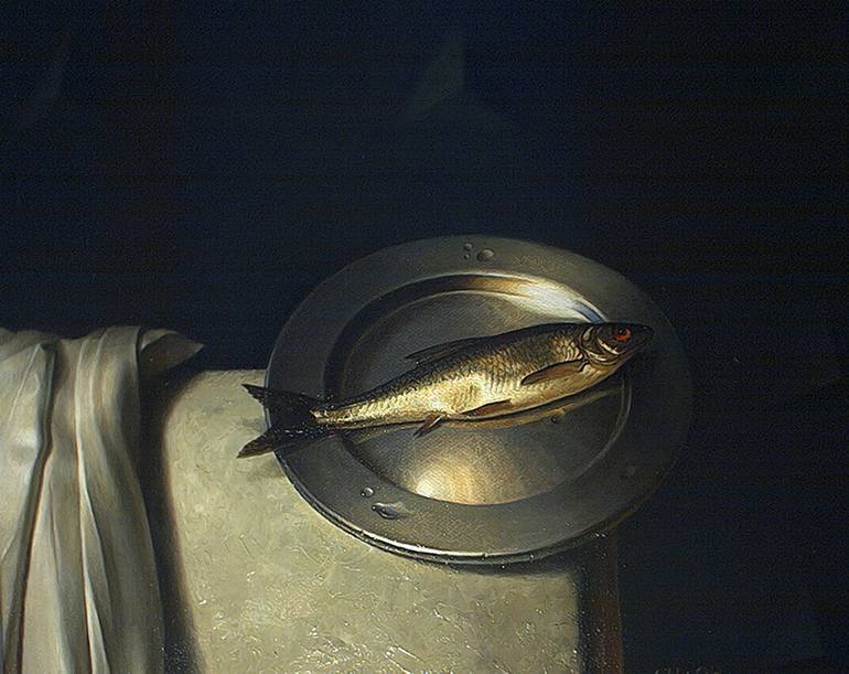 Rutilus rutilus Painting by Alex On | Saatchi Art