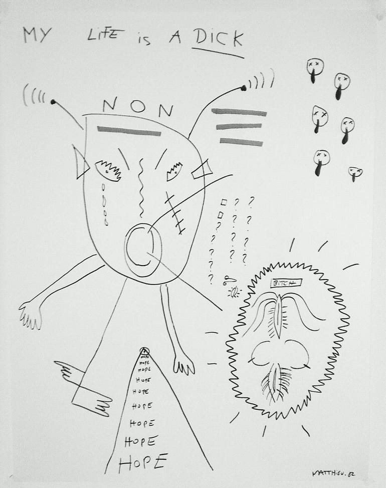 Decadence Drawing by Matthieu Ruffet | Saatchi Art