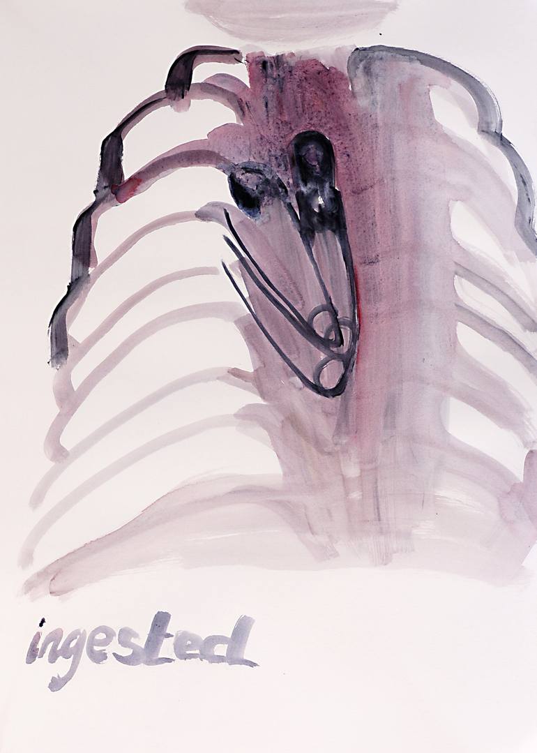 Ingested Painting by Cherry Pickles | Saatchi Art