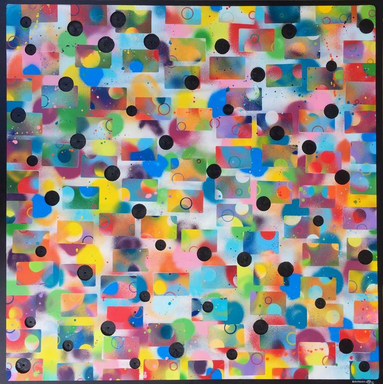 COLORS VS BLACK Painting by Segutoart Seguto | Saatchi Art
