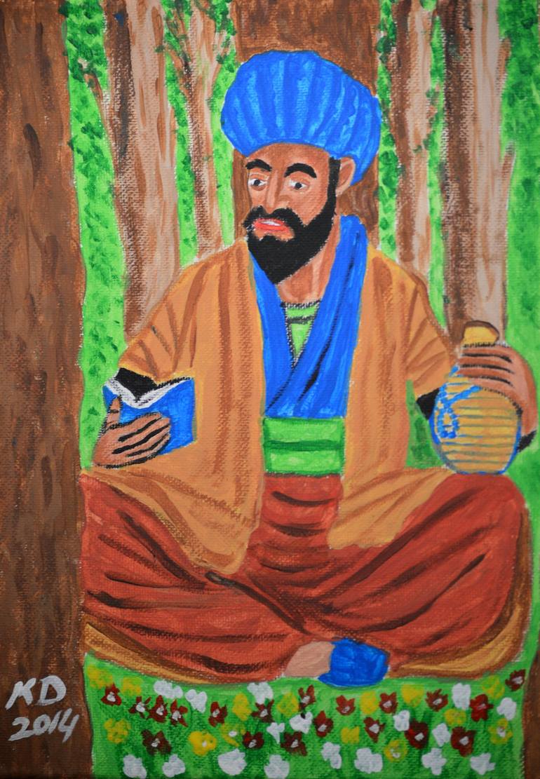 Omar Khayyam Painting by Khudadad Azara | Saatchi Art