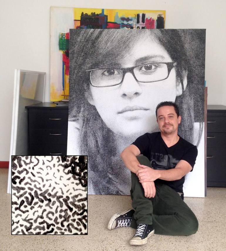 In my studio Painting by Rafael Azofeifa | Saatchi Art