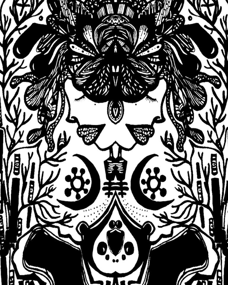 Mama Sauve moi Drawing by Sandrine AK | Saatchi Art