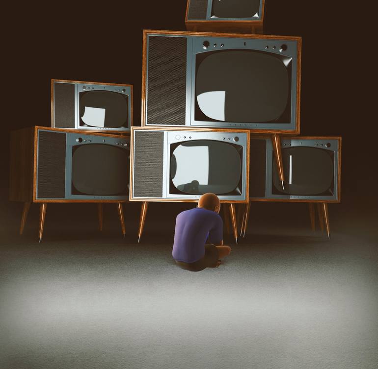 Information Overload Collage by V R | Saatchi Art