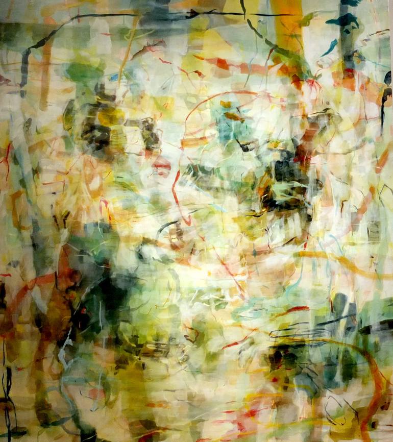 Twin Conversations Painting by Heidi Conrod | Saatchi Art