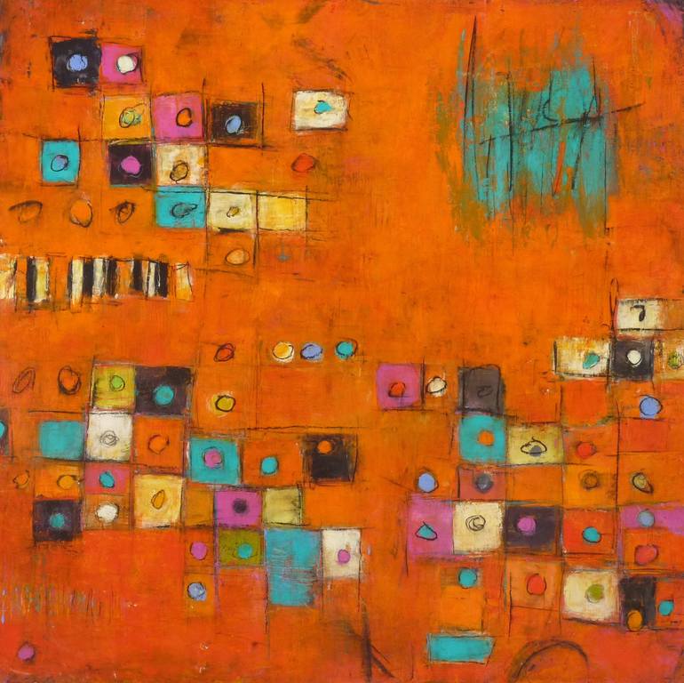 Inner City Painting by Sally Samins | Saatchi Art