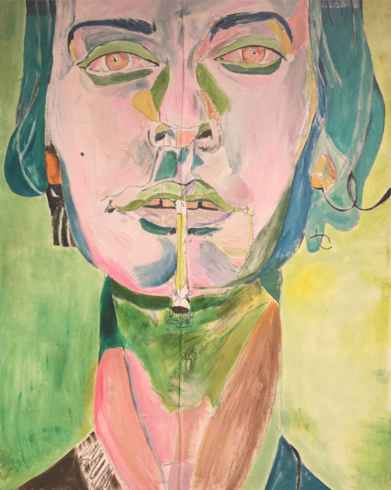 Long-Neck Lindsy Painting by John Paul Kesling | Saatchi Art