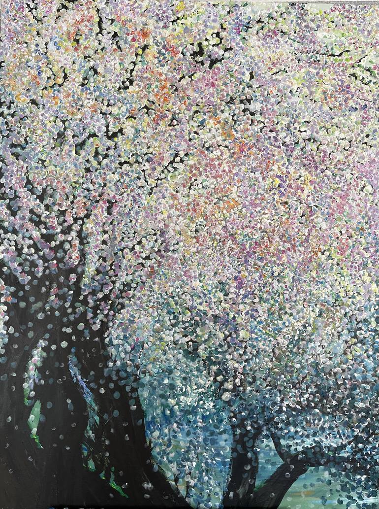 Sakura #4 Painting by Daniel Marcoux | Saatchi Art