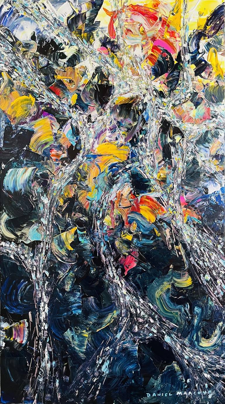 Travelling out of a pandemic Painting by Daniel Marcoux | Saatchi Art