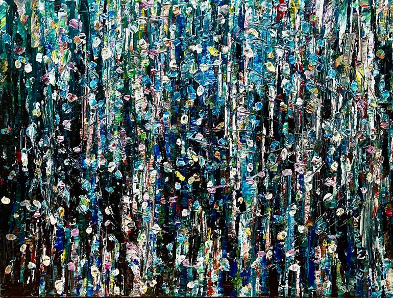 celebrating rain in the forest Painting by Daniel Marcoux | Saatchi Art