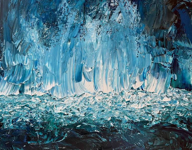 Power of the Elements: Storm over the Sea Painting by Daniel Marcoux ...