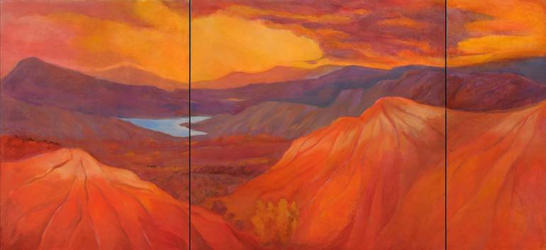 Endless Lands II Painting by Lynne Friedman | Saatchi Art