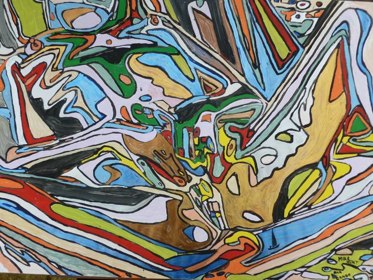 Abstract Legs Painting by BB Bango | Saatchi Art