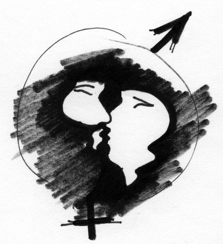 come together Drawing by Christian W Neumann | Saatchi Art