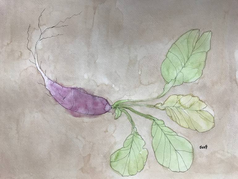 Fire N Ice Radish Painting by Jung Nowak | Saatchi Art
