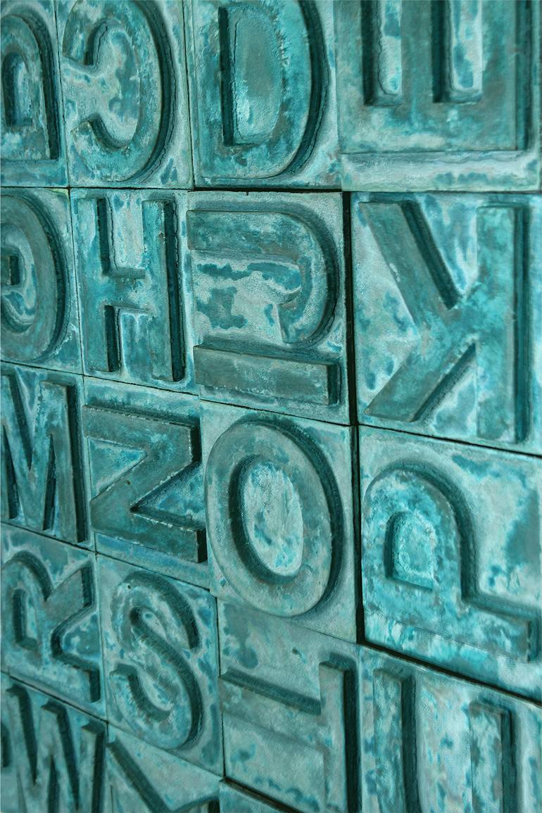 ALPHABET RUST BRASS Sculpture by Francesco Alpigiano | Saatchi Art