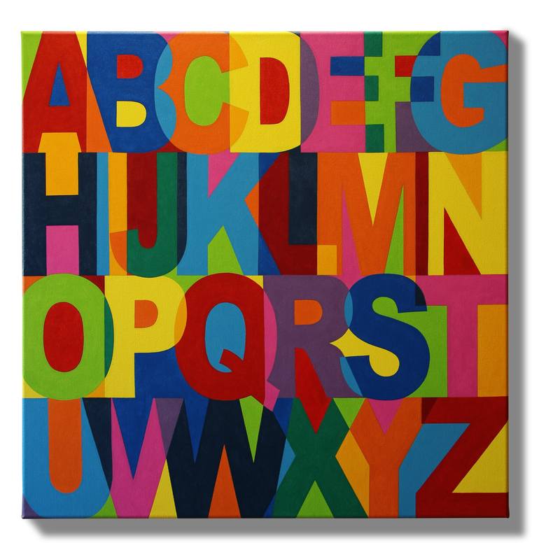 ALPHABET FULLCOLOR 03 Painting by Francesco Alpigiano | Saatchi Art