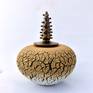 Ocher Pagoda Pot Sculpture by Jolanda Verdegaal | Saatchi Art