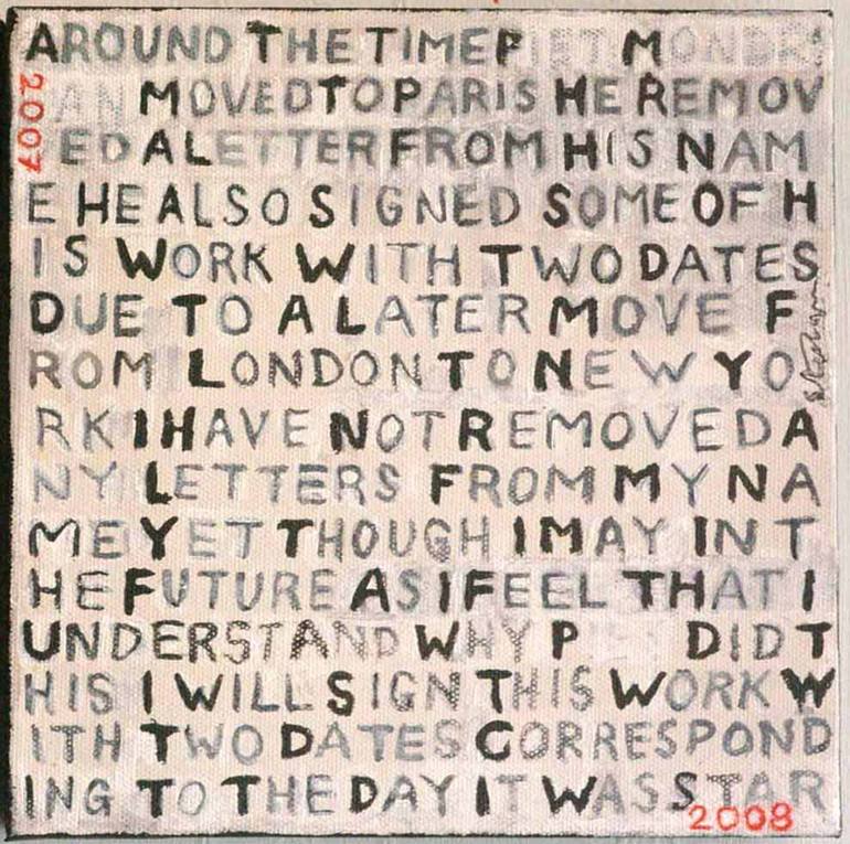 the removal of letters Painting by Mr BA Esq | Saatchi Art
