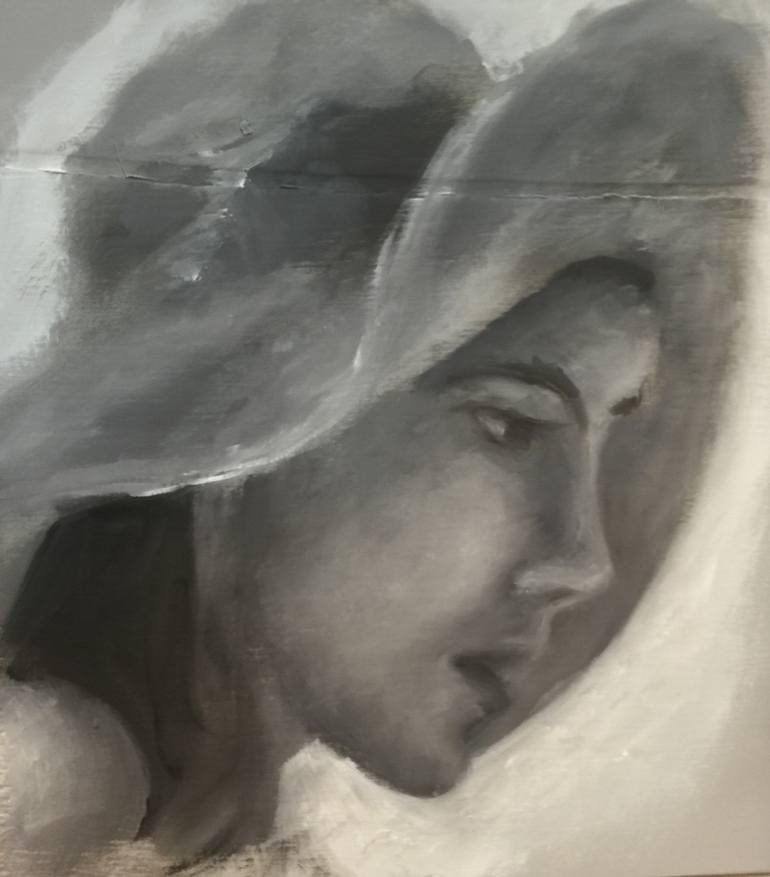 Head Study 2 Painting by Richard Comstock | Saatchi Art