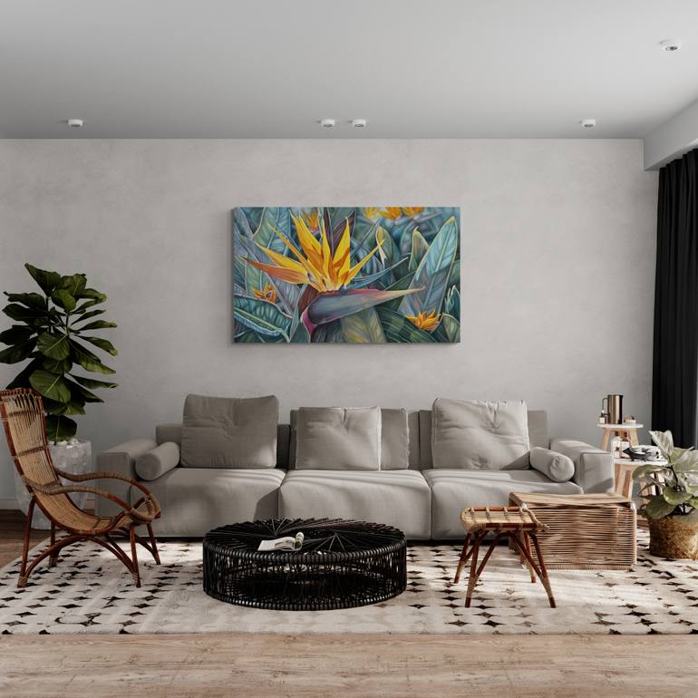 Bird of Paradise Painting by Judith Moore | Saatchi Art