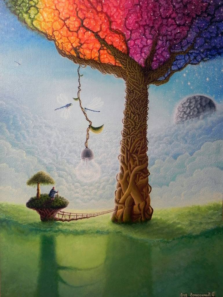 Connection Painting by Denis Kom | Saatchi Art