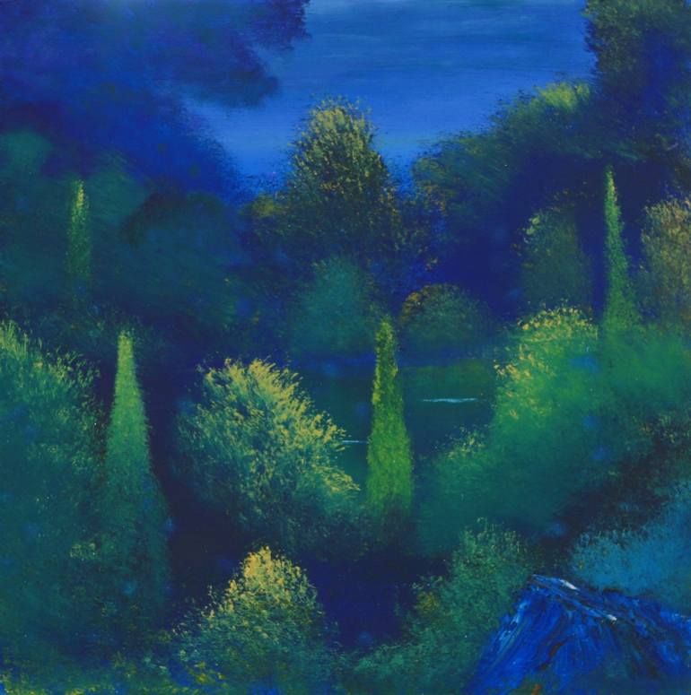 Dusk Falls Softly Painting by David Snider | Saatchi Art