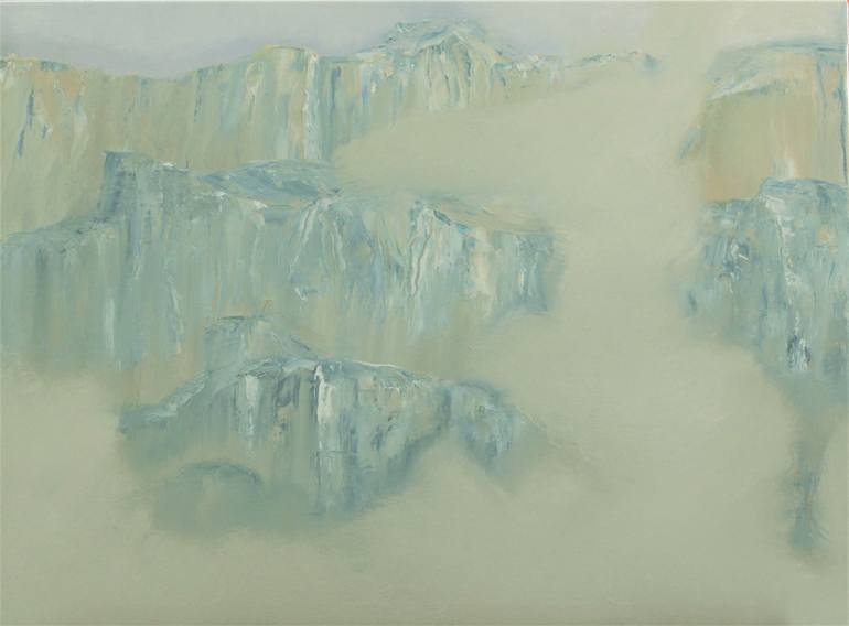 As the Fog Descends Painting by David Snider | Saatchi Art