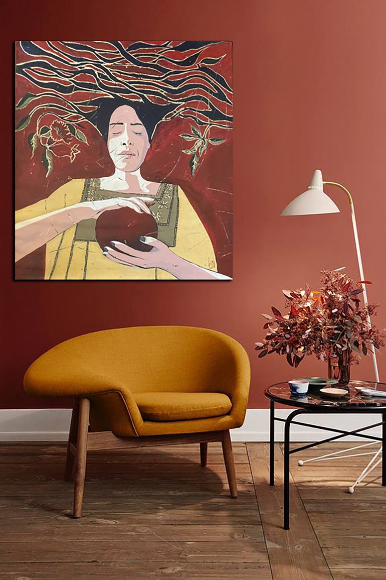 Connected Painting by Rasha Amin | Saatchi Art