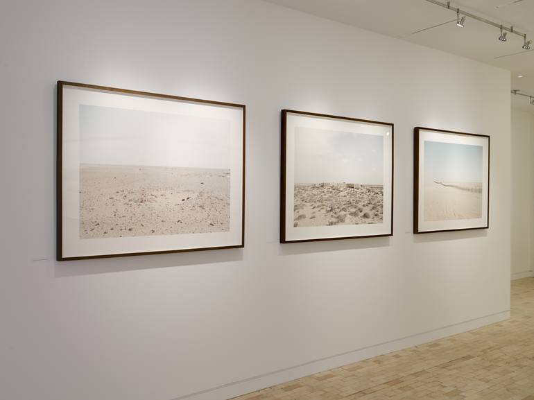 Gun emplacement, Bunker Z93, after a sandstorm, Wadi Zitoune ...