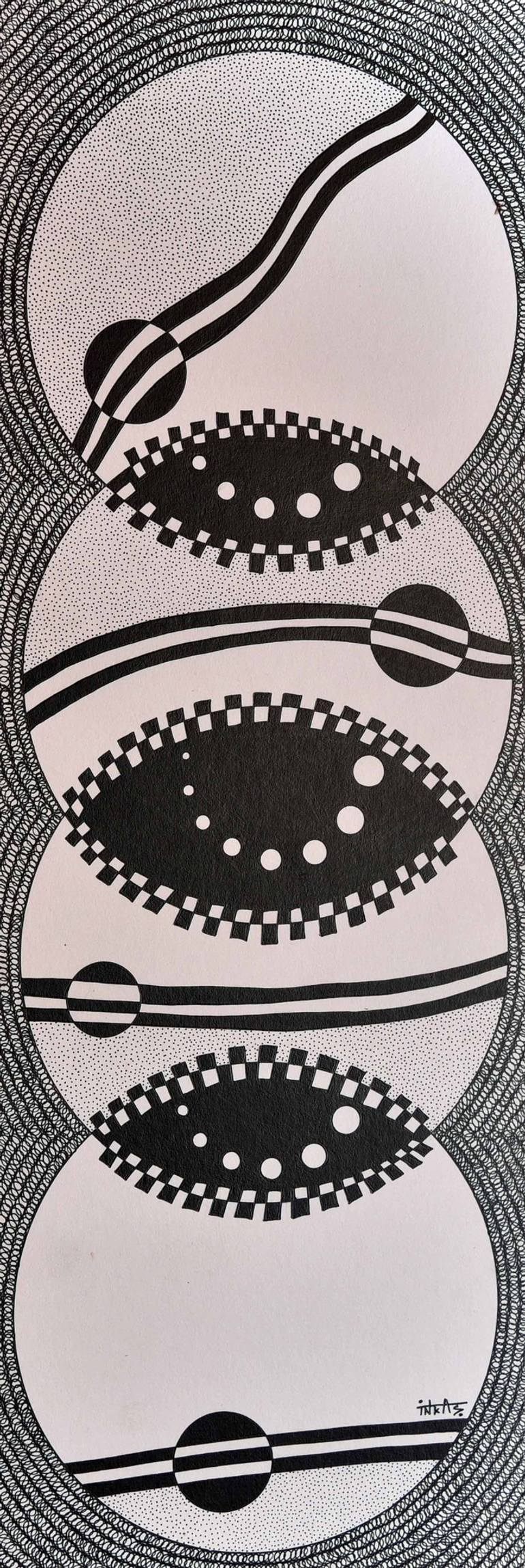 Four Balls Drawing by Inkas Arts | Saatchi Art