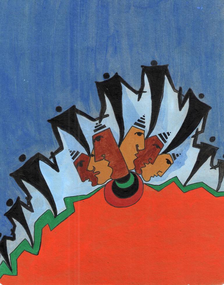 Human Rights( Freedom of association) Painting by Inkas Arts | Saatchi Art