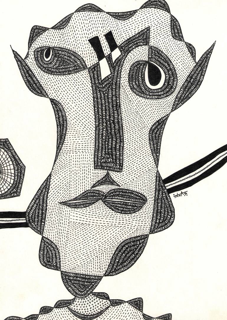 Imitating People-4 Drawing by Inkas Arts | Saatchi Art