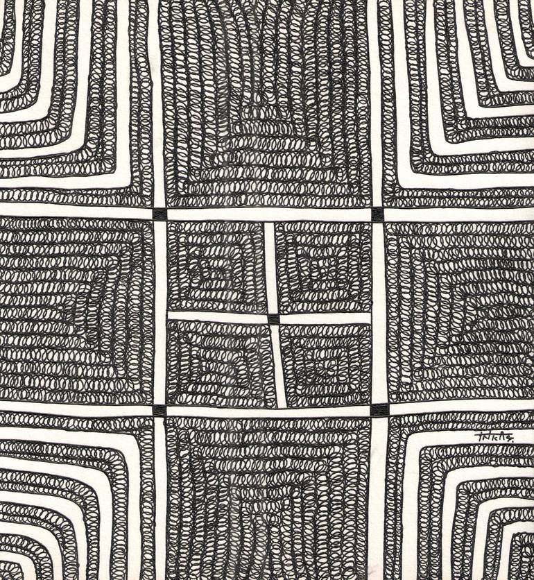 Meeting Point-7 Drawing by Inkas Arts | Saatchi Art