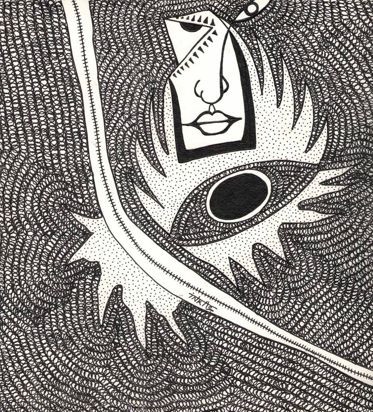 Face -9 Drawing by Shanmukha Inkas | Saatchi Art