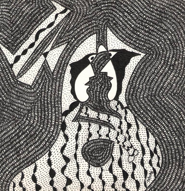 Face -28 Drawing by Inkas Arts | Saatchi Art