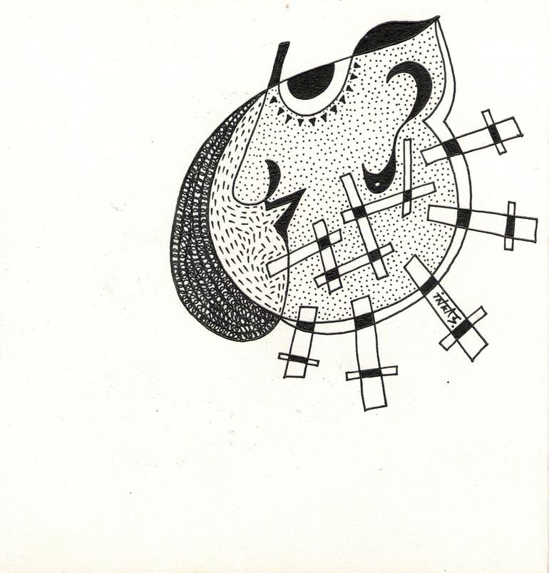 Face -33 Drawing by Shanmukha Inkas | Saatchi Art