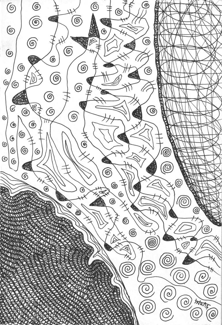 Abstract matters Drawing by Inkas Arts | Saatchi Art