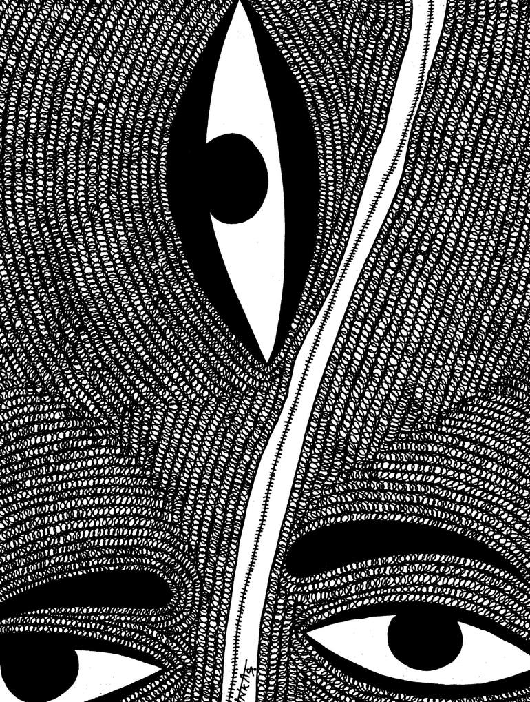 Third Eye-2 Drawing by Inkas Arts | Saatchi Art
