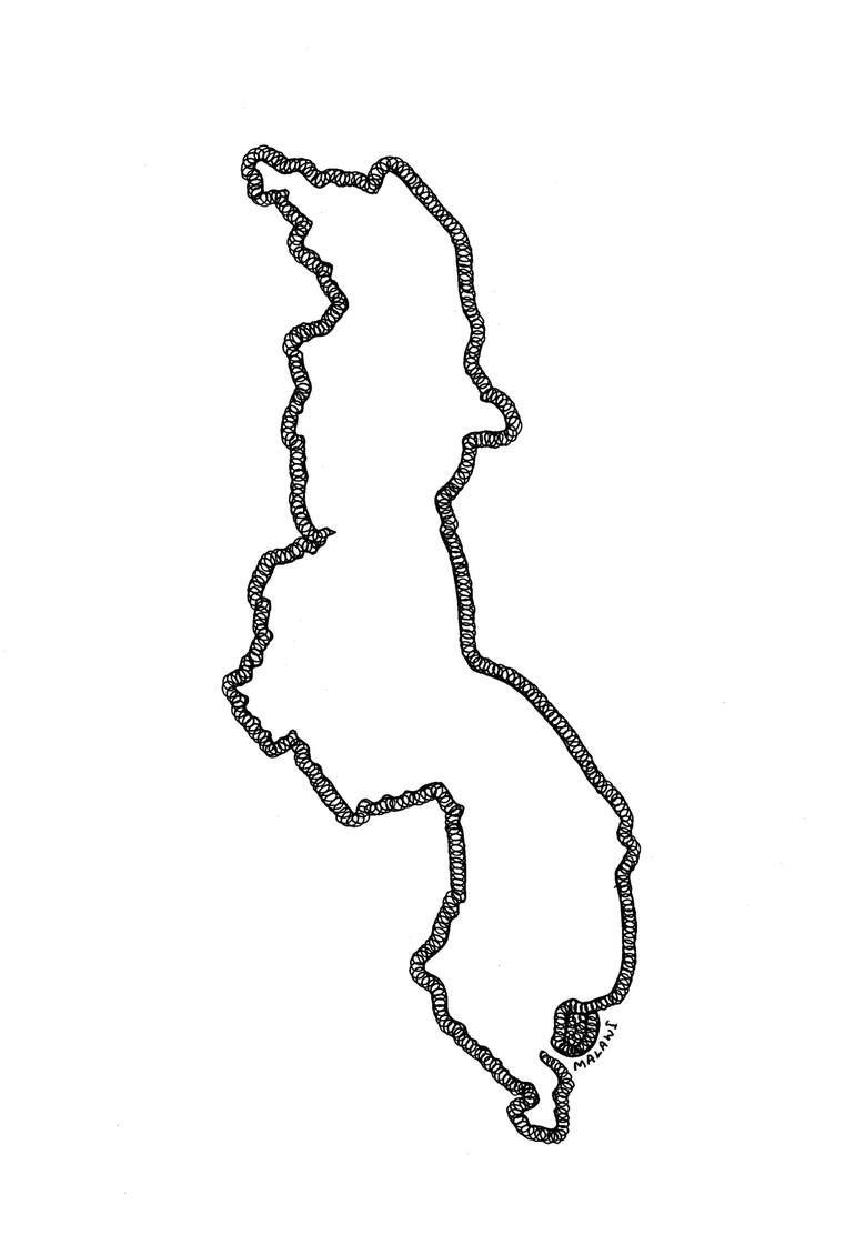 Malawi Border Drawing by Shanmukha Kanchinakere Annegowda | Saatchi Art