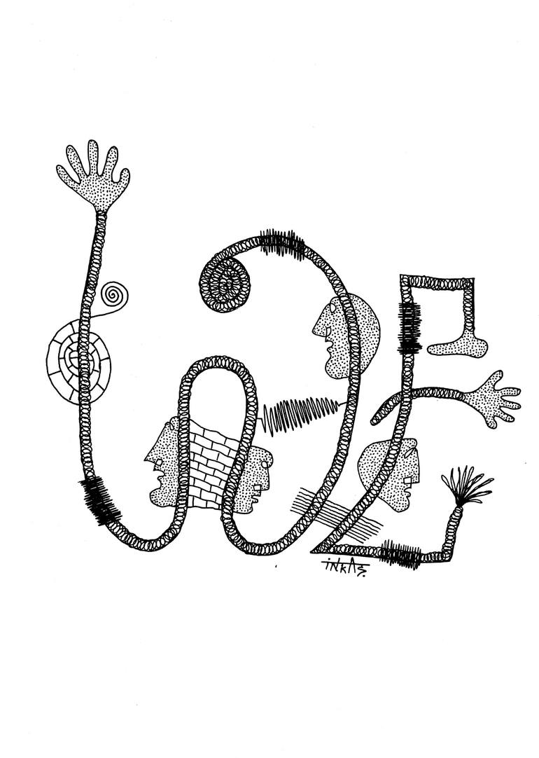 We Drawing by Inkas Arts | Saatchi Art