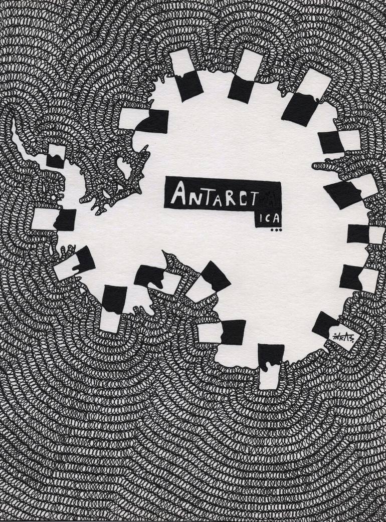 We are one- Antarctica Drawing by Inkas Arts | Saatchi Art