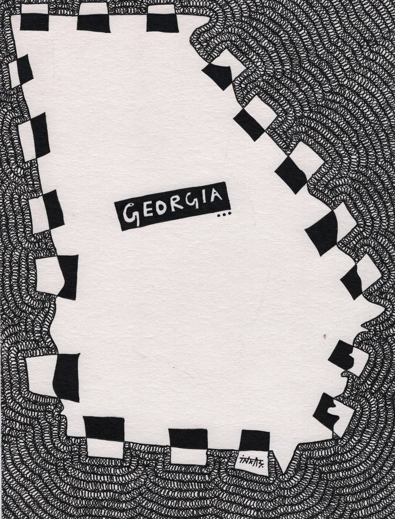 We are one- Georgia Drawing by Inkas Arts | Saatchi Art