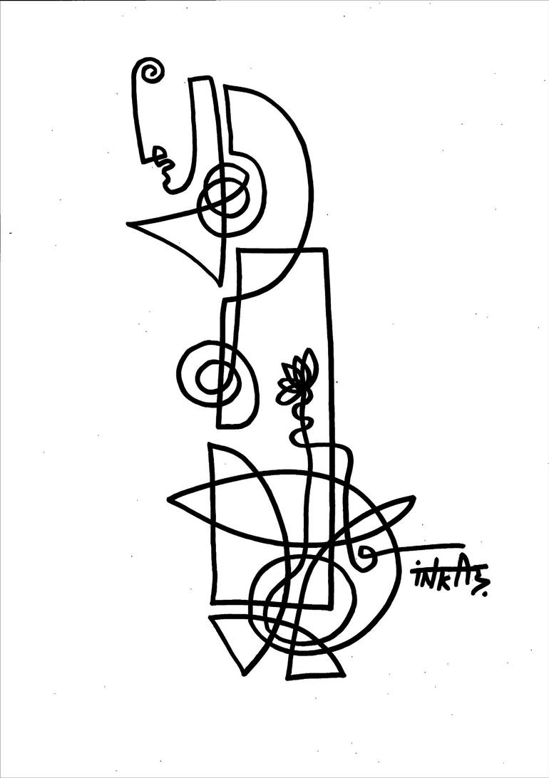 Positive vibes-111 Drawing by Inkas Arts | Saatchi Art