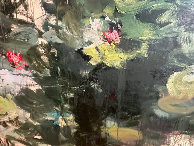 Water lilies. The old pond Painting by Lilia Orlova-Holmes | Saatchi Art