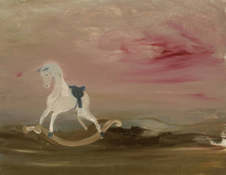 Rocking Horse Painting by Ally Morton | Saatchi Art